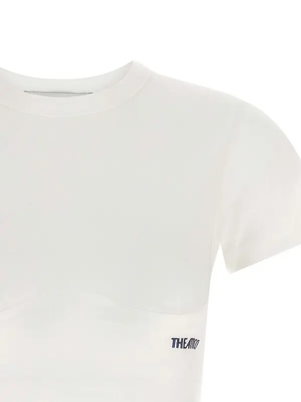 Attico Bustier Crop T-shirt - White
