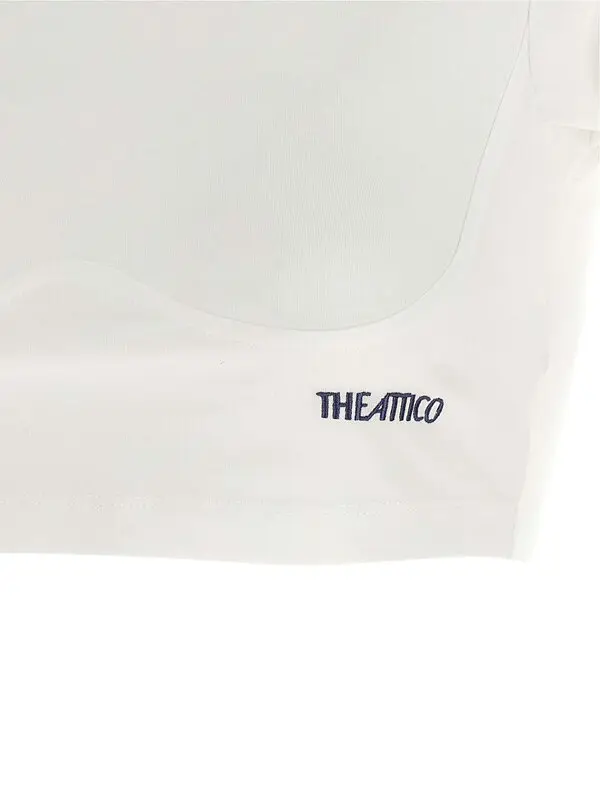 Attico Bustier Crop T-shirt - White
