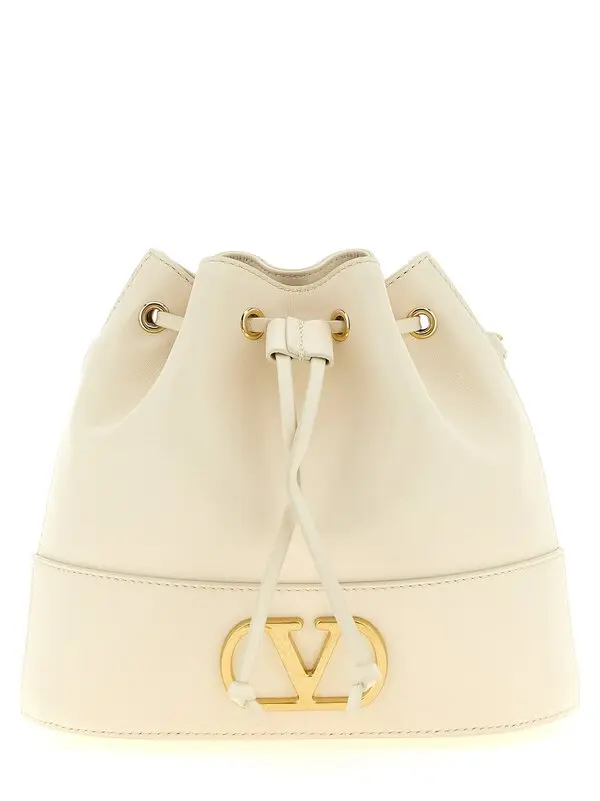 Valentino Garavani Vlogo Signature Sechiello Bag - White