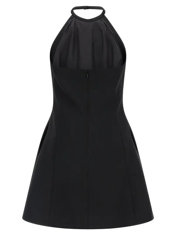 Valentino Garavani Crepe Couture Mini Dress With Embroidered Bow