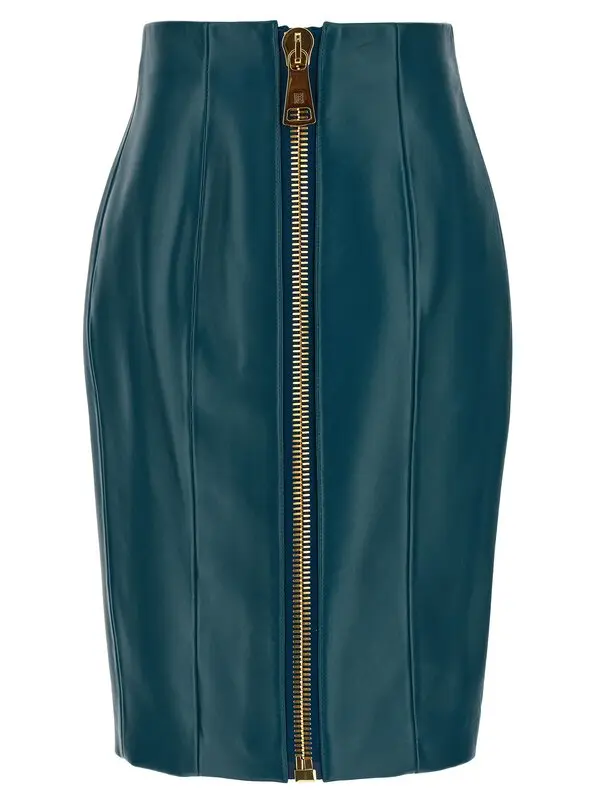 Balmain Xl Zip Skirt