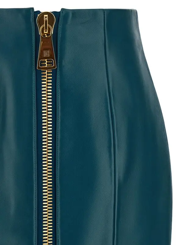 Balmain Xl Zip Skirt