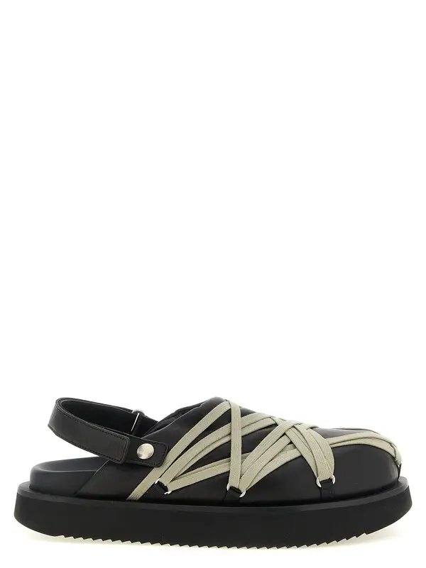 Rick Owens Padded Megalace Platform' Sabots