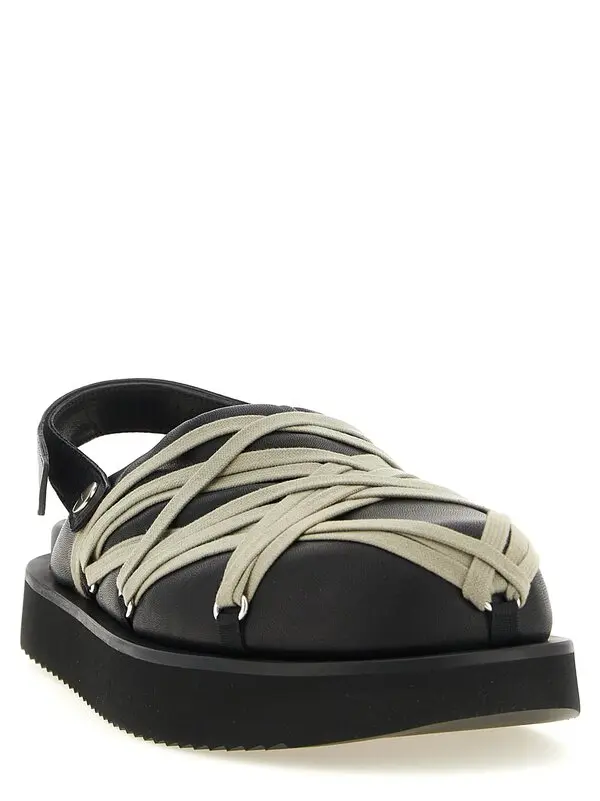 Rick Owens Padded Megalace Platform' Sabots