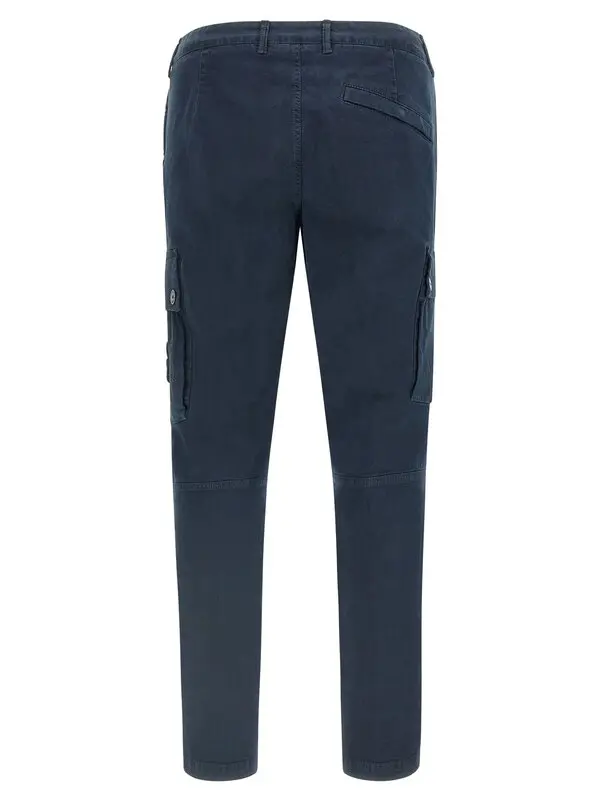 Stone Island 3100034' Cargo Pants In Garment-dyed Stretch Organic Cotton