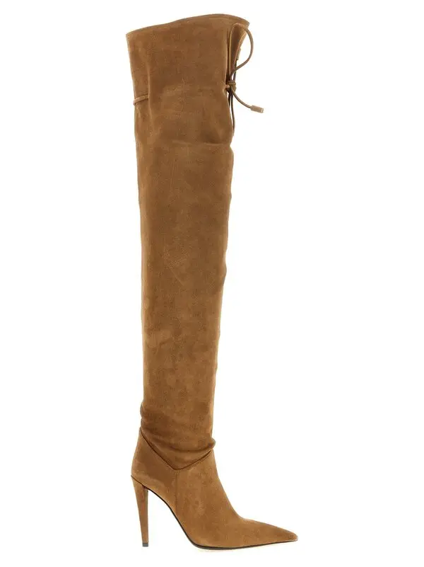 GIUSEPPE ZANOTTI Desire" Over-the-knee Suede Boots - Brown