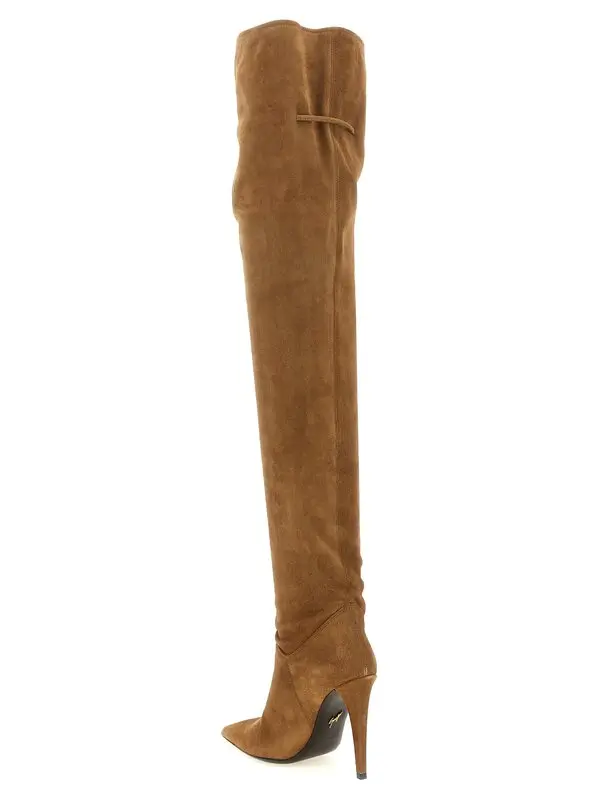 GIUSEPPE ZANOTTI Desire" Over-the-knee Suede Boots - Brown