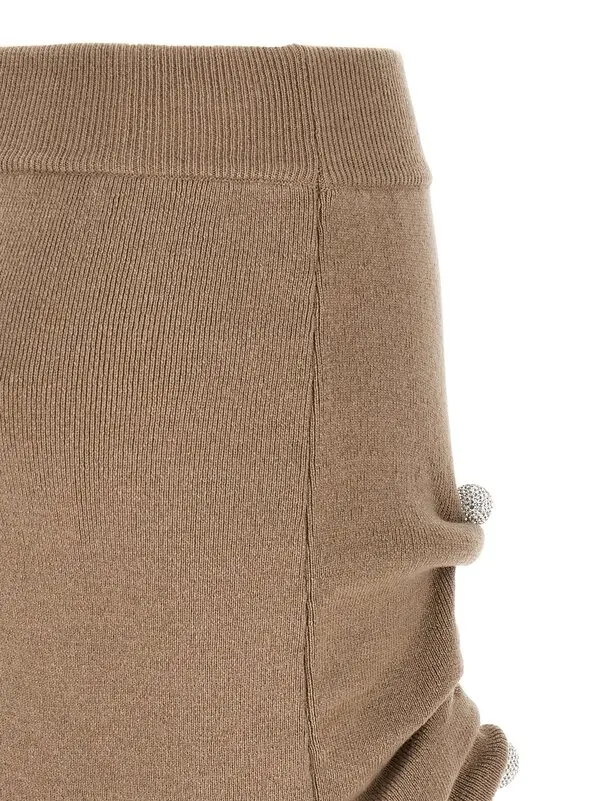 Giuseppe Di Morabito Jewel Pin Knit Skirt