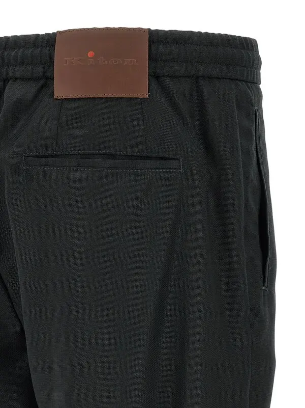 Kiton Red Button Pants