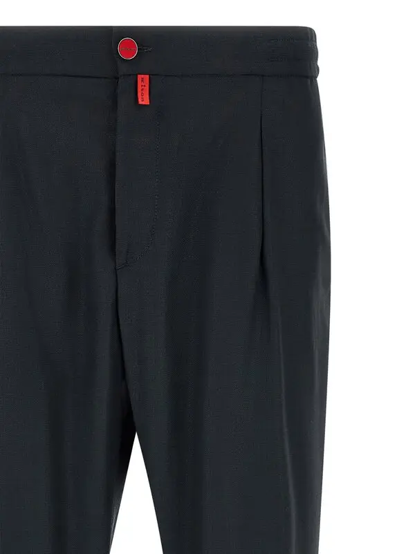 Kiton Red Button Pants