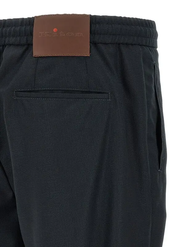 Kiton Red Button Pants