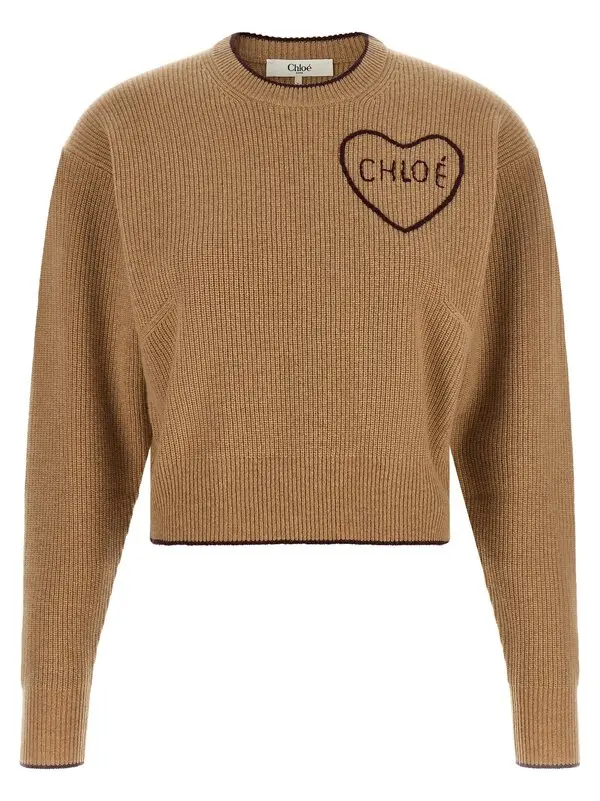 Chloé Heart Intarsia Sweater