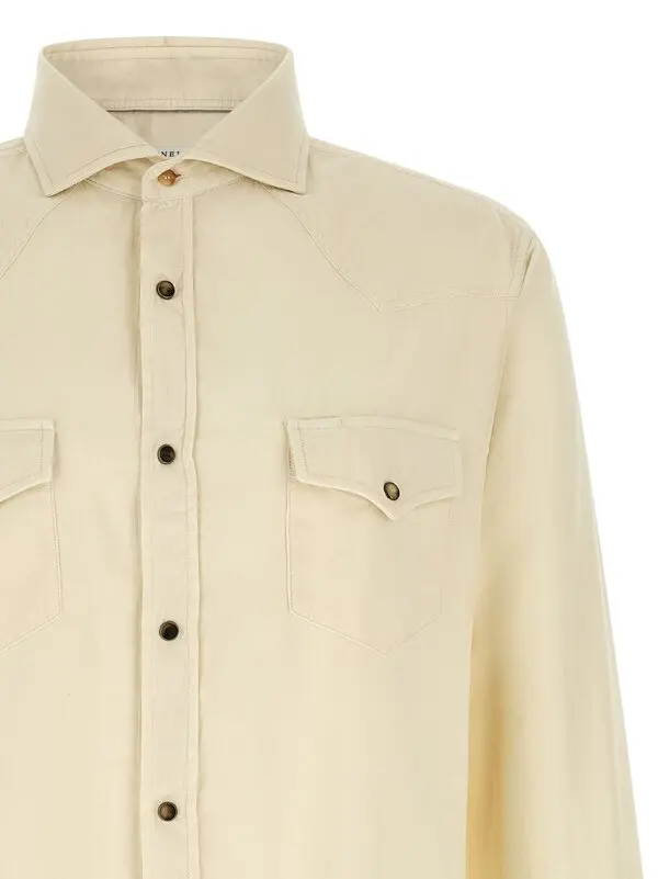 Brunello Cucinelli Western Velvet Shirt