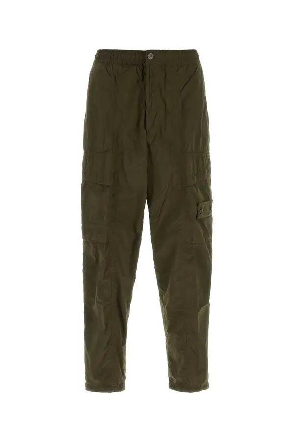 Stone Island Olive Nylon Cargo Pant