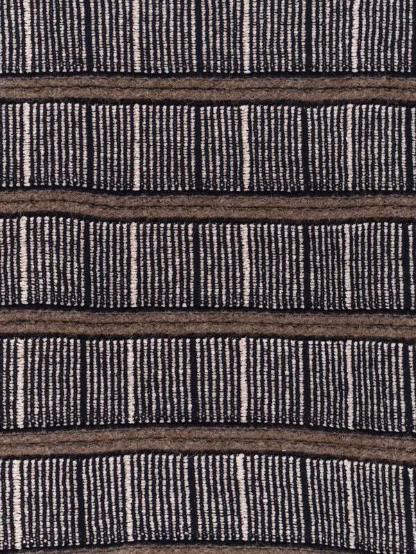 Giorgio Armani Striped Virgin Wool And Silk Blend Crewneck Sweater