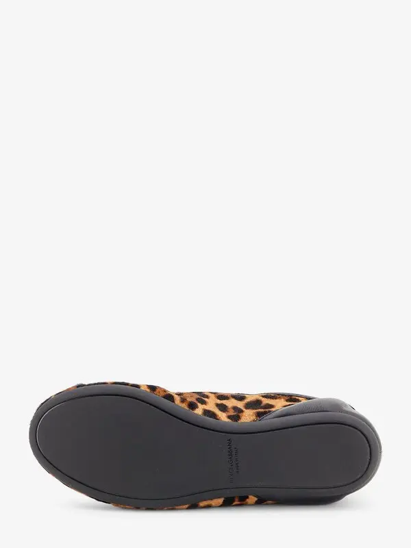 Dolce & Gabbana Ponyskin Sneakers With Metal Dg Logo - Multicolor