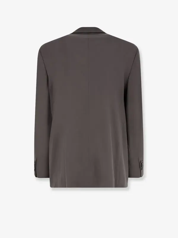 Giorgio Armani Oversized Fluid Virgin Wool Suit - Blue