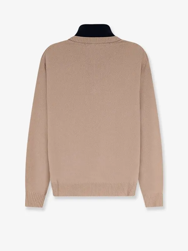 Miu Miu Cashmere Sweater With Logo Inlay