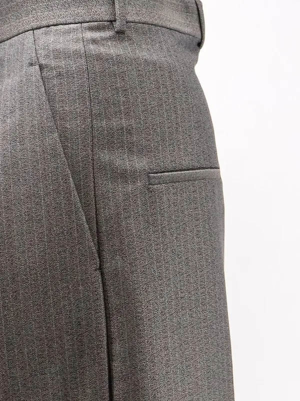 Bottega Veneta Wool And Mohair Pinstriped Trousers - Multicolor