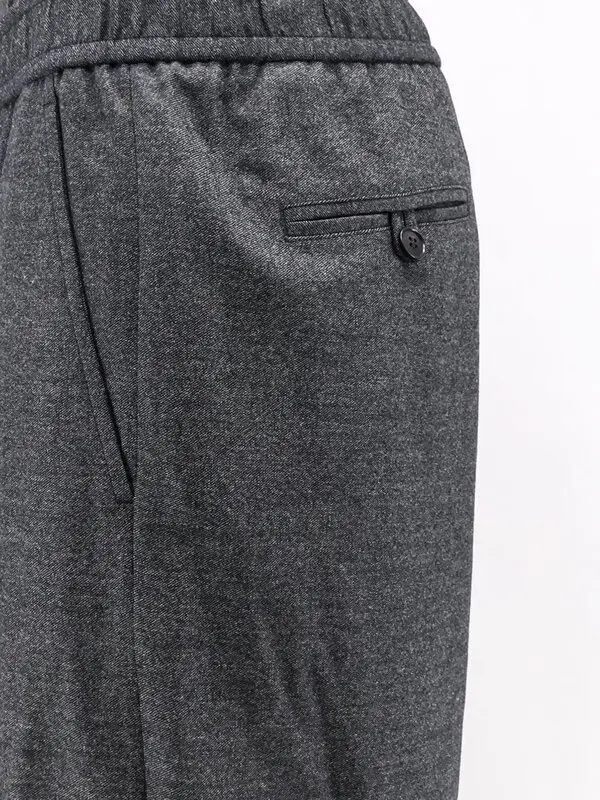 Giorgio Armani Virgin Wool & Cashmere Trousers - Black