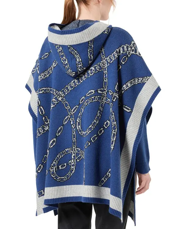 Marina Rinaldi Mrsquota Wool Cashmere Poncho