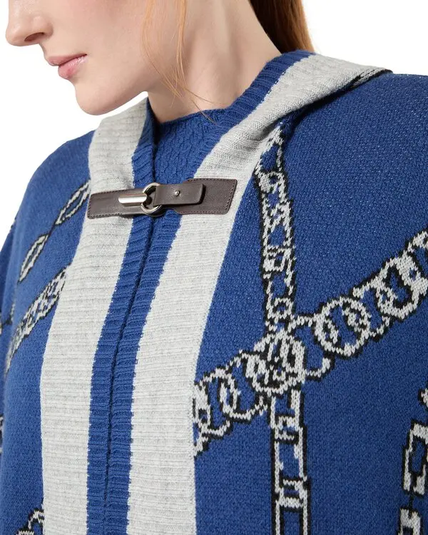 Marina Rinaldi Mrsquota Wool Cashmere Poncho