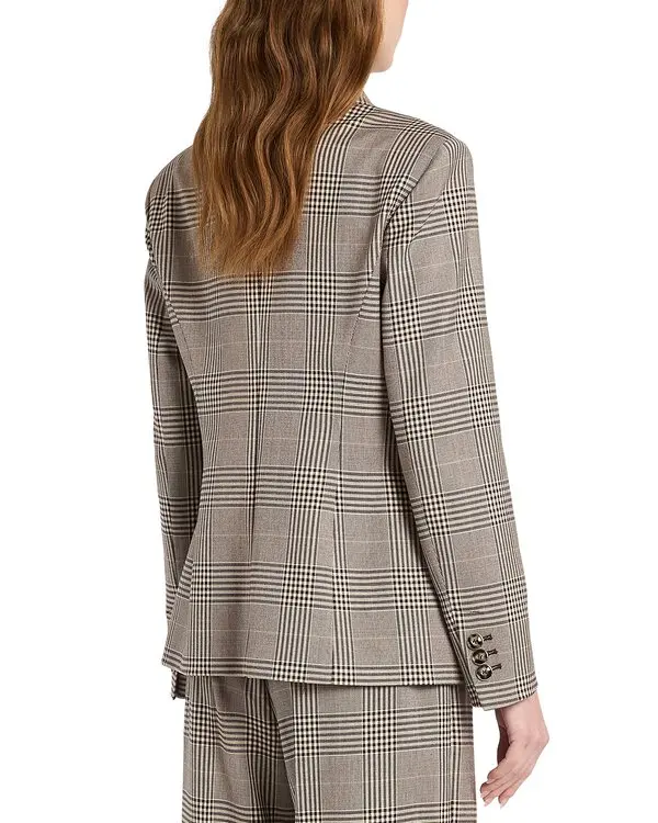 Marella Mllginseng Glen Plaid Blazer