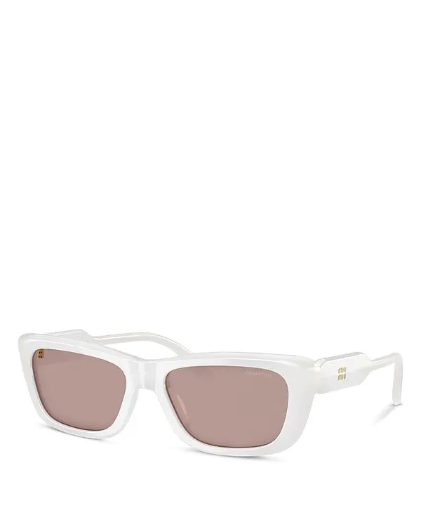Miu Miu Rectangular Sunglasses, 56mm
