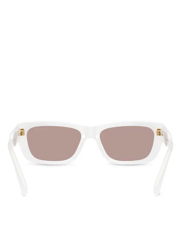 Miu Miu Rectangular Sunglasses, 56mm