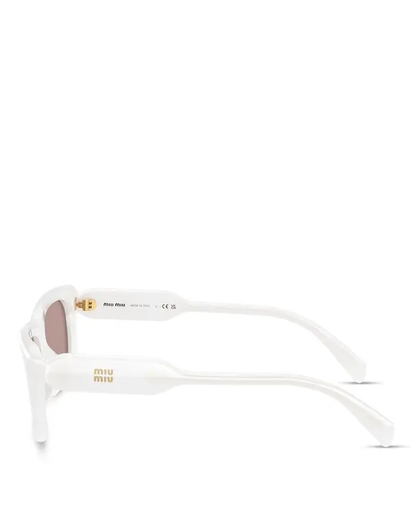 Miu Miu Rectangular Sunglasses, 56mm