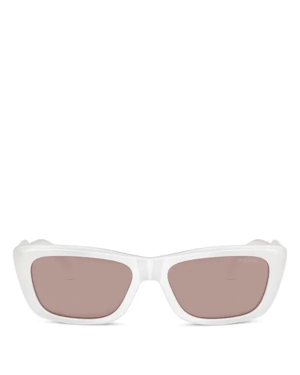 Miu Miu Rectangular Sunglasses, 56mm