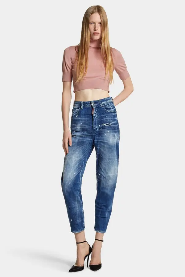 Dsquared2 Medium Filo Blu Wash 80's Jeans