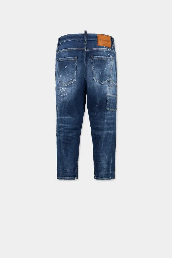 Dsquared2 Medium Red Spots Wash Baby Carpenter Jeans