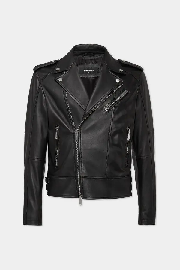 Dsquared2 Kiodo Leather Biker Jacket