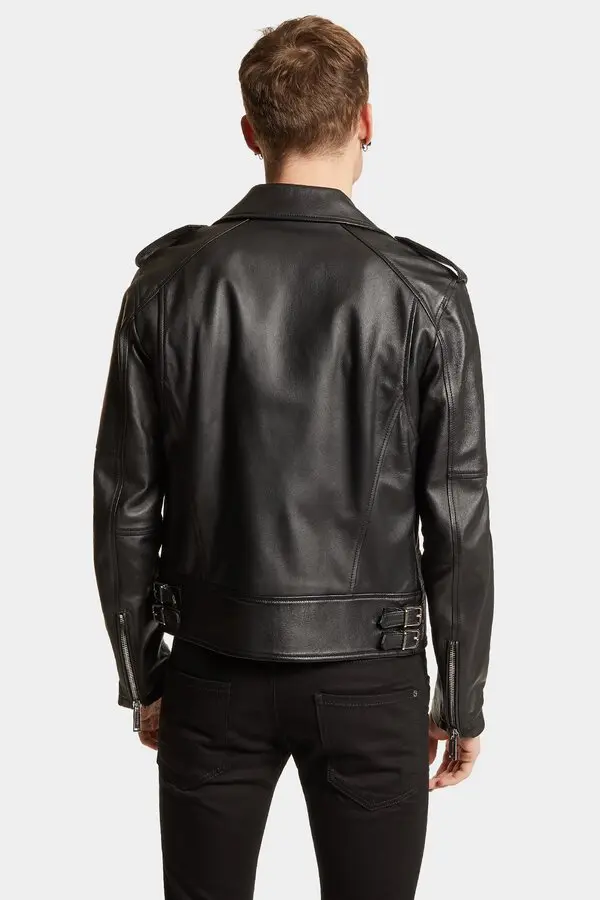 Dsquared2 Kiodo Leather Biker Jacket