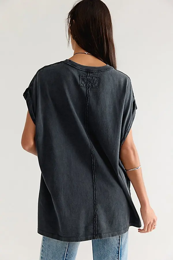 Free People We The Free Atlas Muscle Tunic - Black