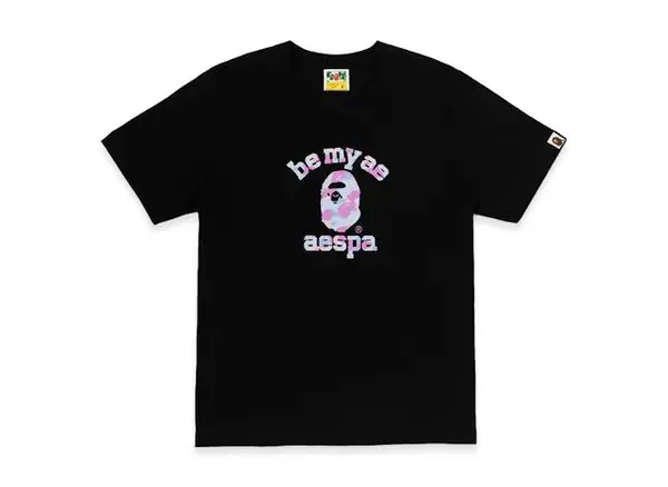 A BATHING APE X Aespa College Relaxed Fit T-shirt