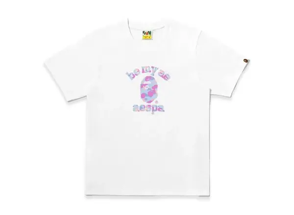 A BATHING APE X Aespa College Relaxed Fit T-shirt
