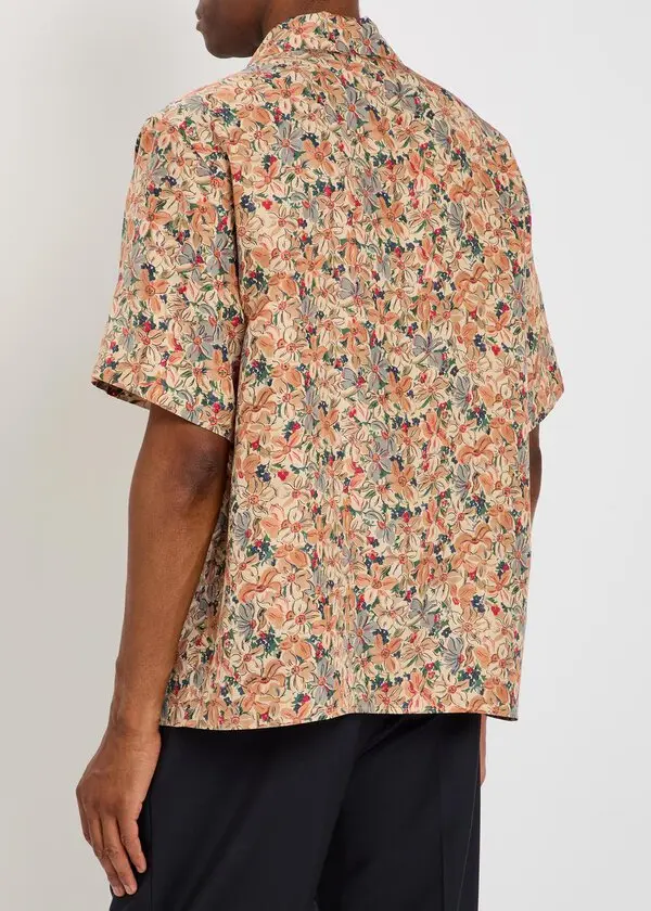Valentino Garavani Floral-print Silk-chiffon Shirt