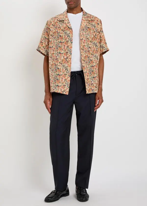 Valentino Garavani Floral-print Silk-chiffon Shirt