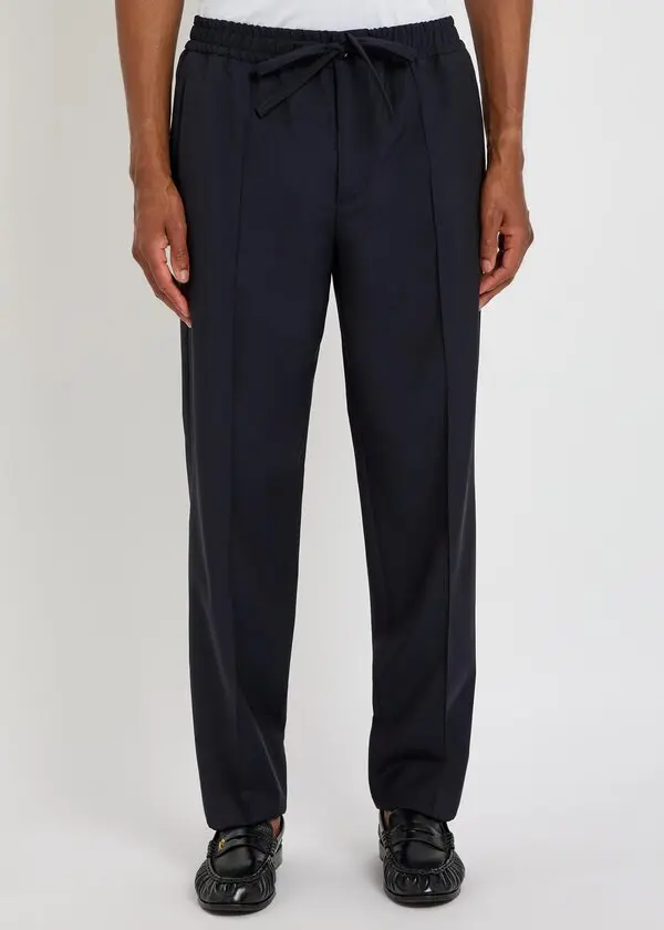 Valentino Garavani Straight-leg Wool-blend Trousers