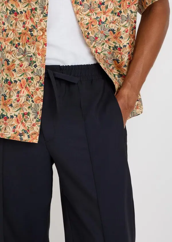 Valentino Garavani Straight-leg Wool-blend Trousers