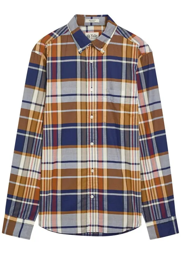 Gant Yale Checked Cotton-poplin Shirt