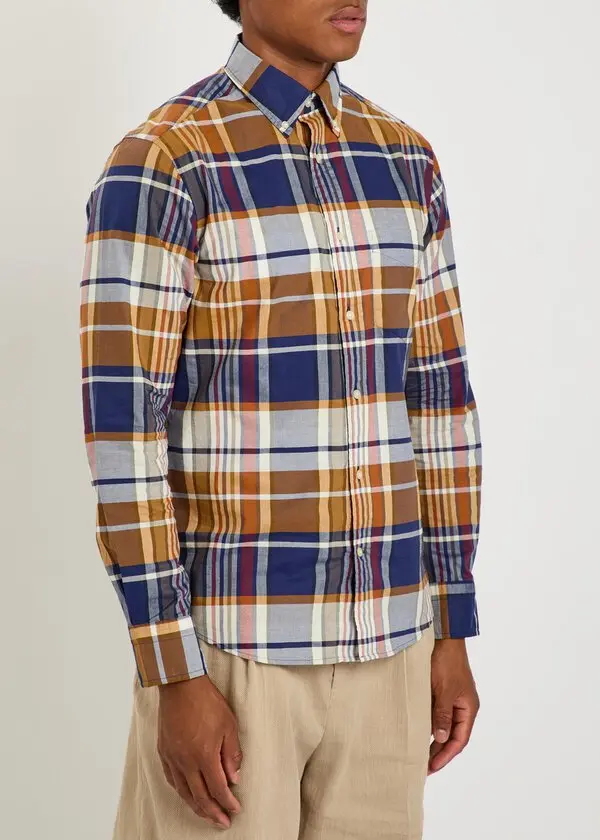 Gant Yale Checked Cotton-poplin Shirt