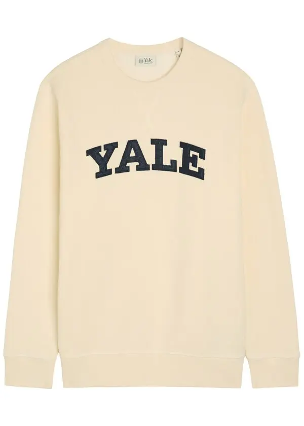 Gant Yale Appliquéd Cotton-blend Sweatshirt