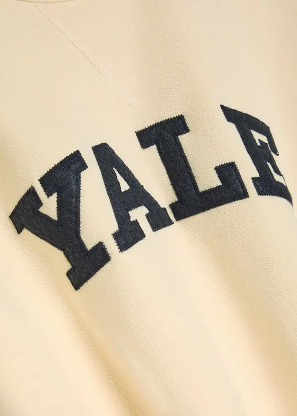 Gant Yale Appliquéd Cotton-blend Sweatshirt