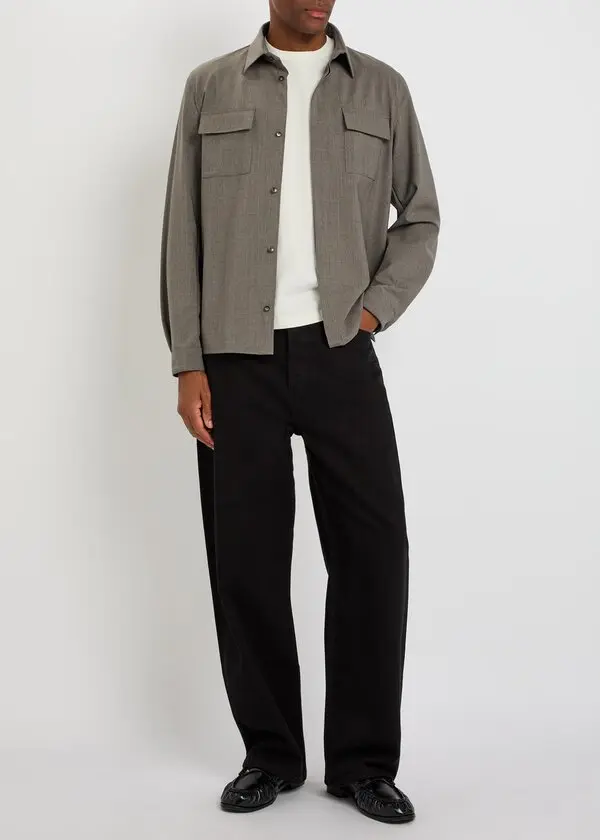 Herno Pocket Wool-blend Shirt