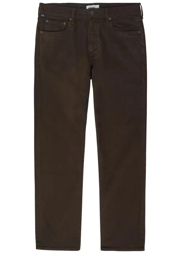 Citizens Of Humanity Elijah Straight-leg Jeans - Dark Brown
