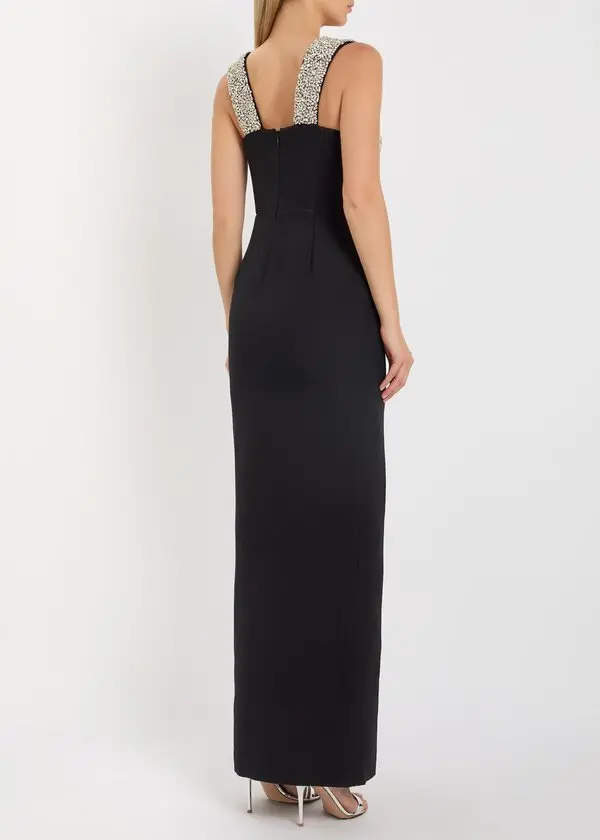 PATRICK MCDOWELL Kathleen Crystal-embellished Crepe Maxi Dress