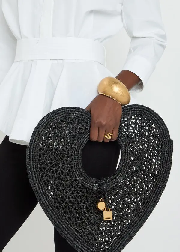 Jacquemus Sculptural Oval Cuff Bracelet
